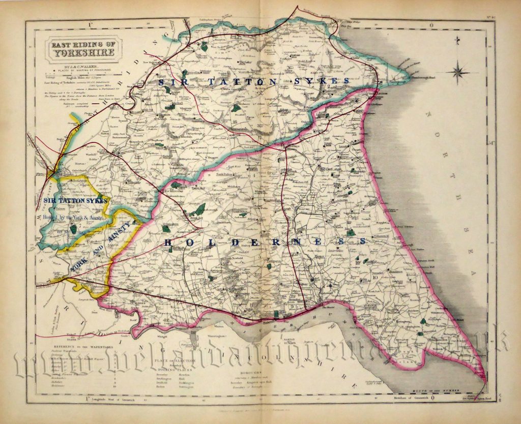 East Riding Maps Archives - Welland Antique Maps