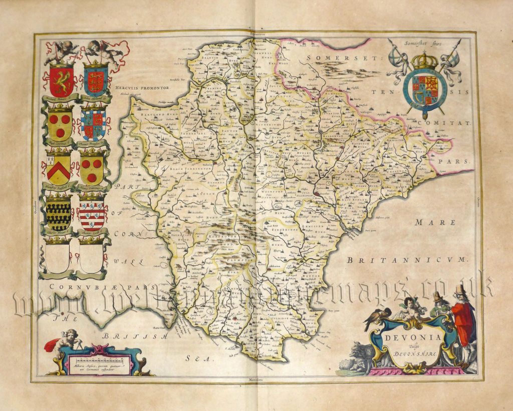 Devon Maps Archives - Welland Antique Maps