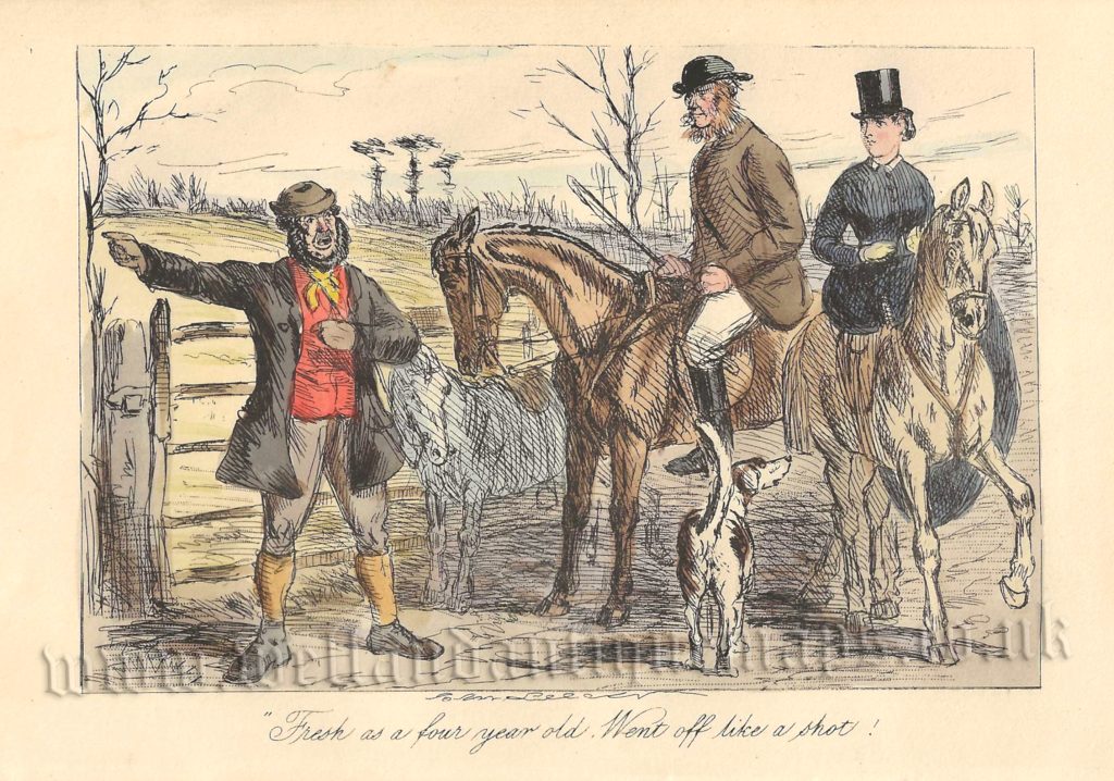 'Fresh as a four year old, Went off like a shot!' by John Leech (R. S ...
