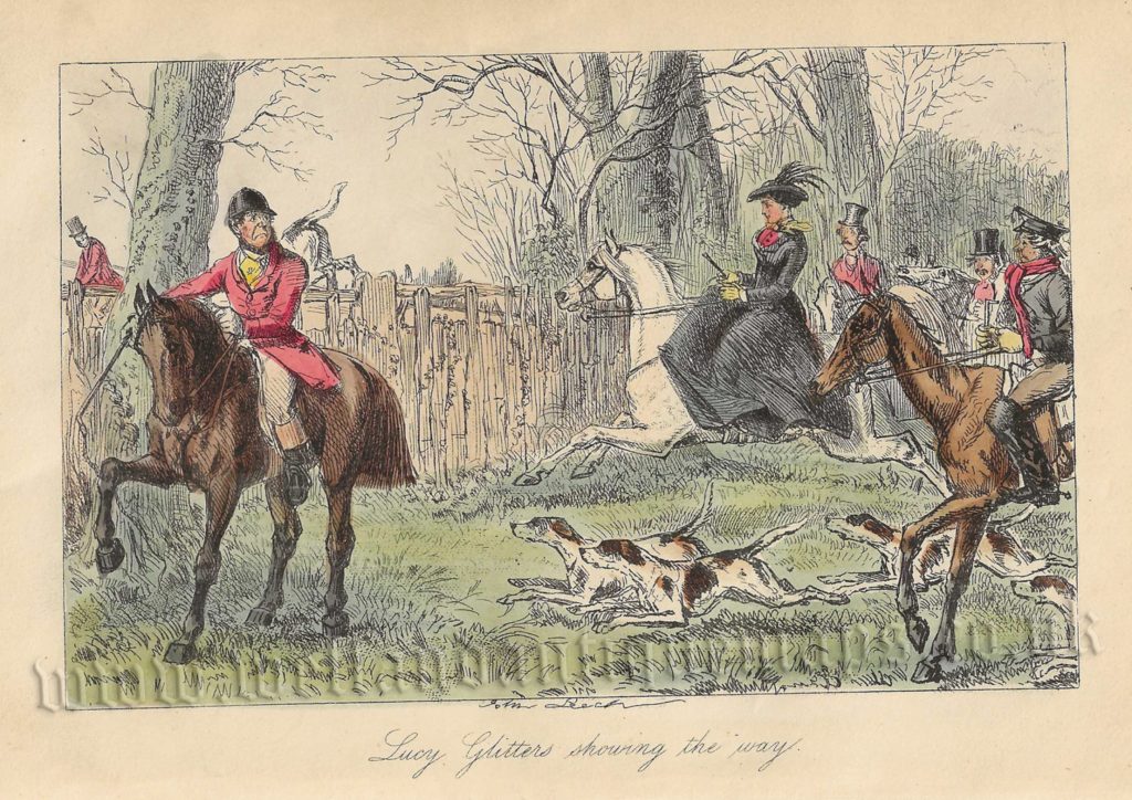 'Lucy Glitters showing the way.' by John Leech (R. S. Surtees) c.1853 ...